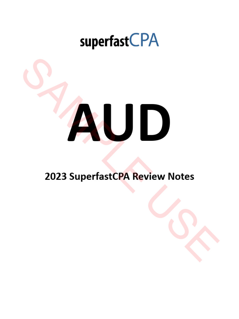 AUD Sample | PDF | Financial Audit | Audit