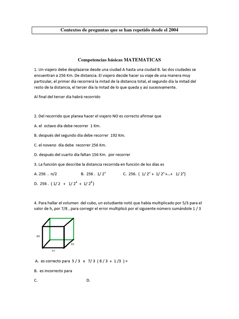 Competencia Basica Matem Ii | PDF | Función (Matemáticas) | Matemáticas
