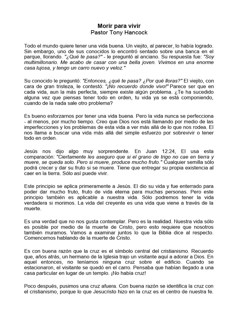 6 Morir para Vivir | PDF