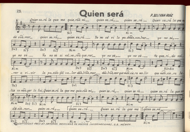 D00a Partitura Quien Será | PDF