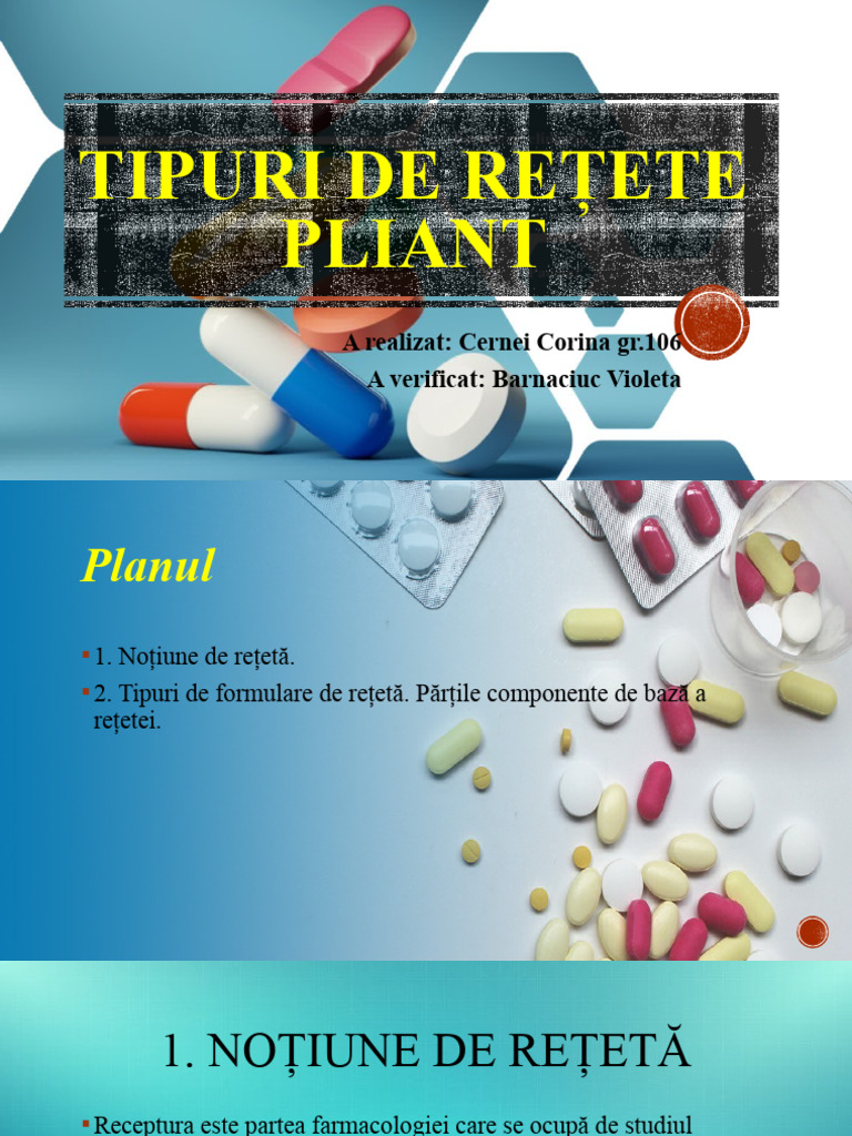 Tipuri de Retetă Pliant | PDF
