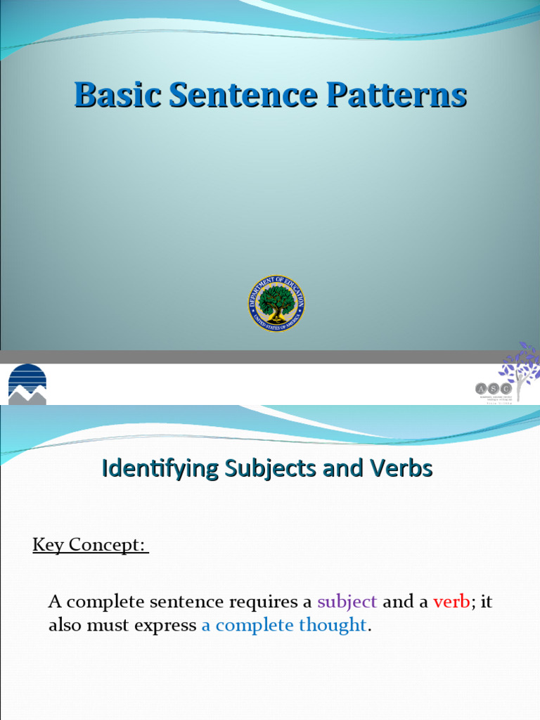 Basic Sentence Pattern | PDF