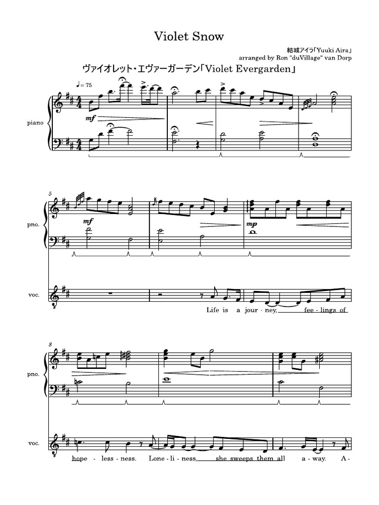 Violet Evergarden - Violet Snow | PDF