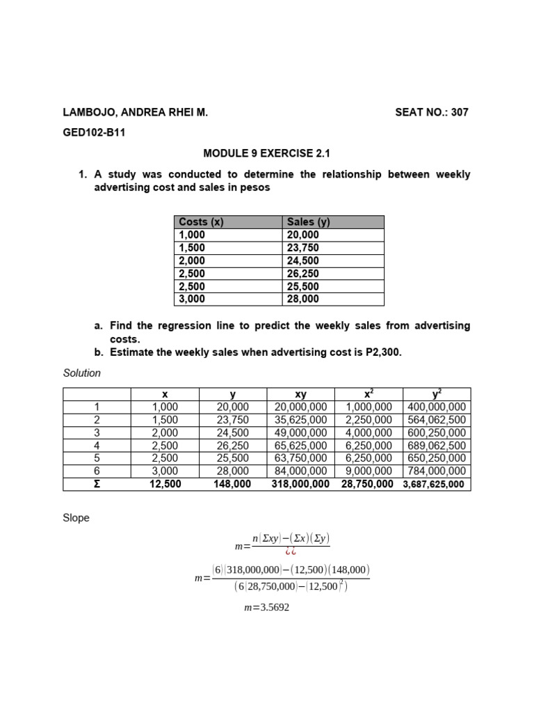 Module 9 Section 2 Exercise 2.1 | PDF | Teaching Methods & Materials
