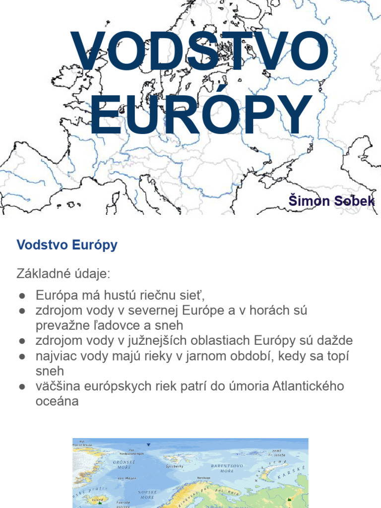 Vodstvo Evropy | PDF