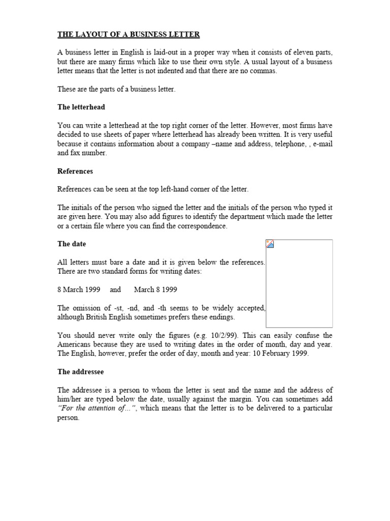 Business Letter Layout Guide | PDF | Madam | Written Communication