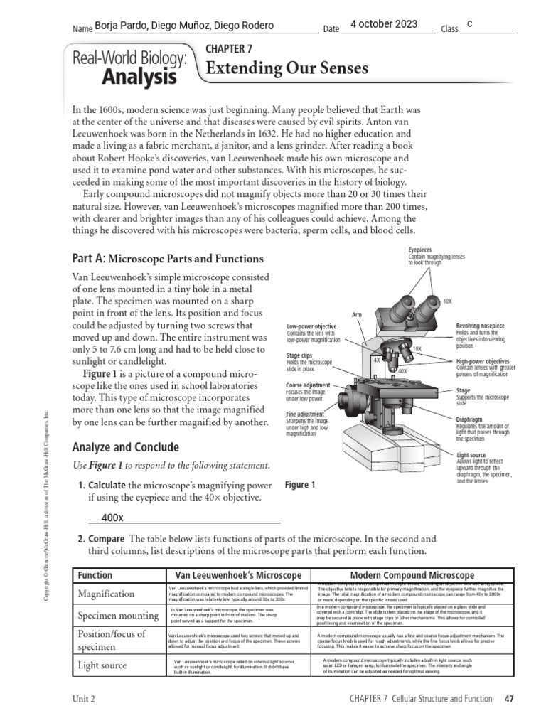 Act 2.1 Real World Biology | PDF