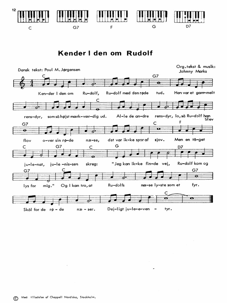 Kender Du Den Om Rudolf | PDF