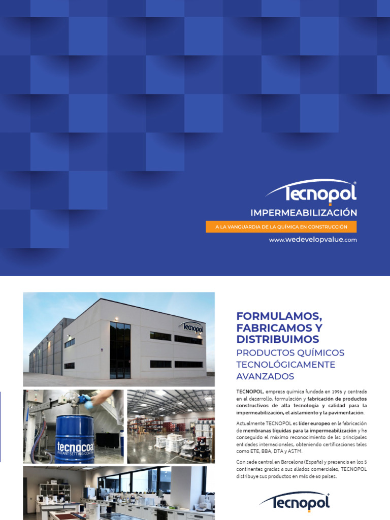 Tecnopol Catálago Nuevo Sistemas Desmo & Tecnocoat | PDF | Ciencias fisicas