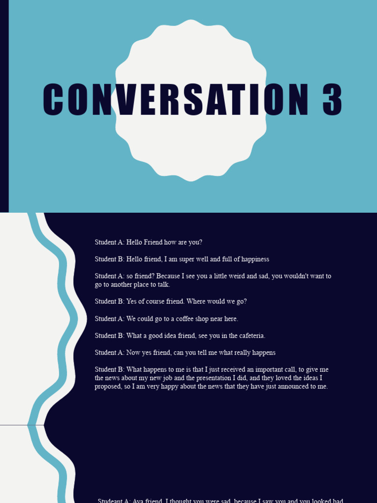 Conversation 3 Grupal | PDF | Lifestyle
