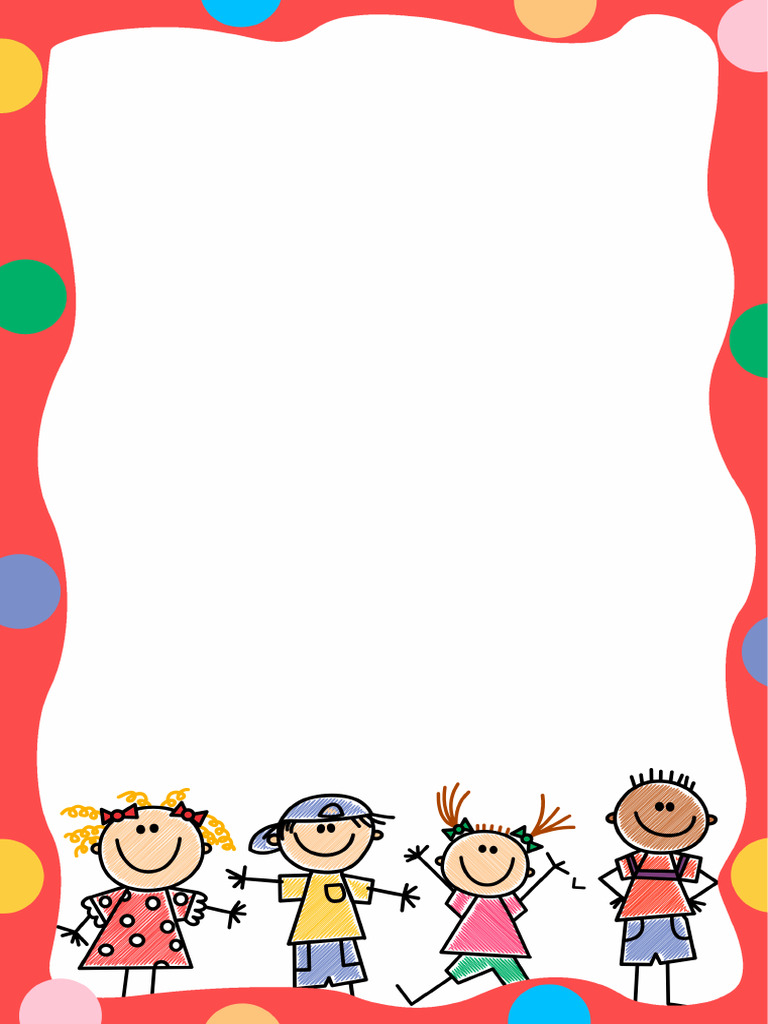 Marco Hoja Preescolar Colorido | PDF