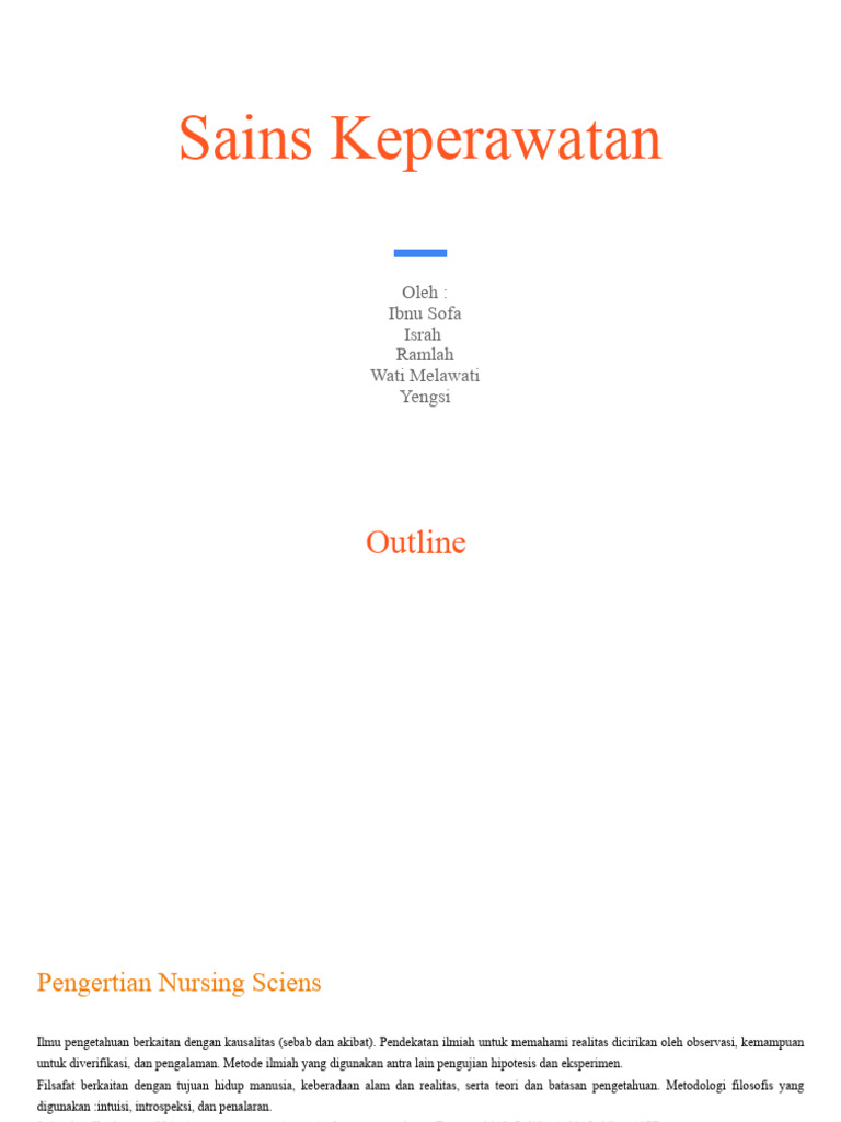DK1 - FG2 Sains Keperawatan | PDF