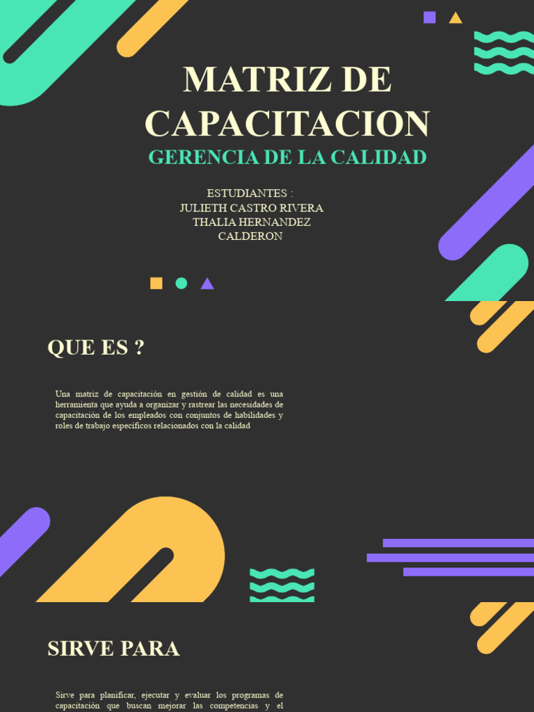 Matriz de Capacitacio Taju | PDF