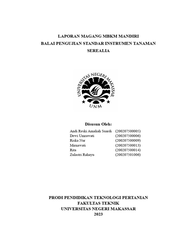 Laporan Magang MBKM Unm | PDF