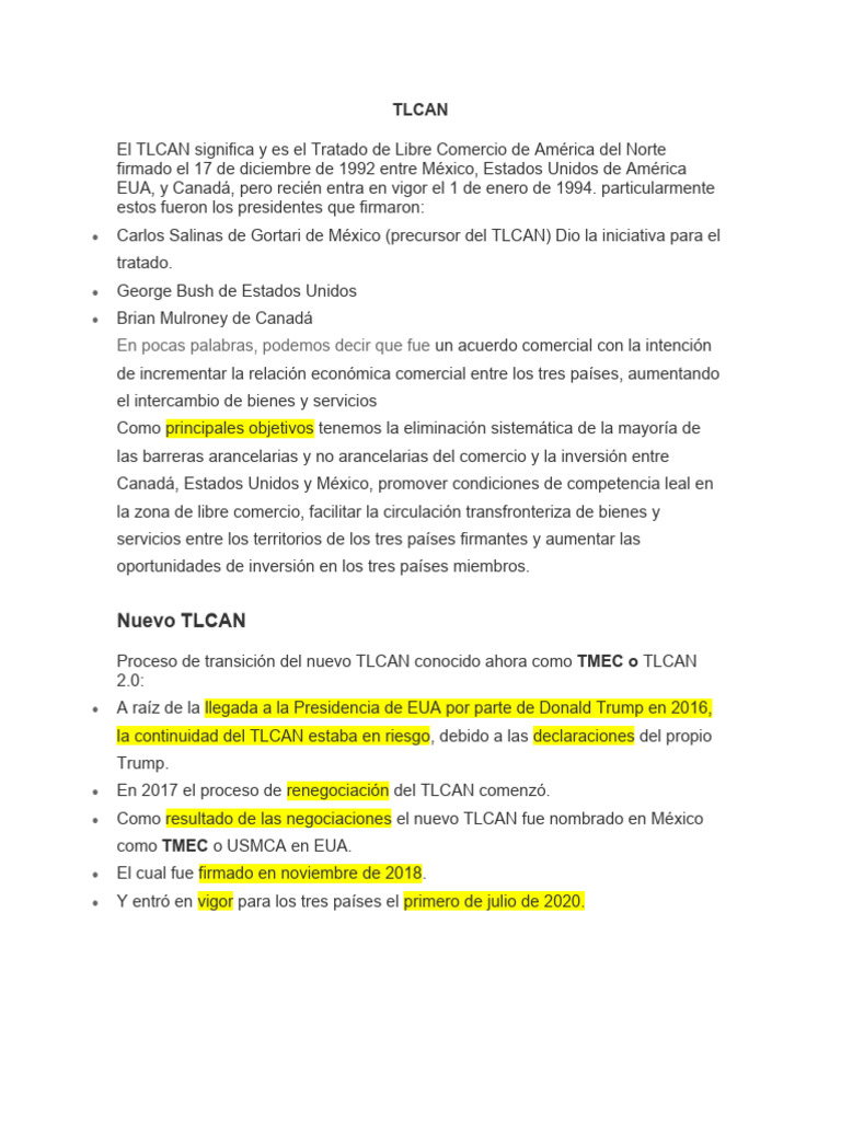 TLCAN Leer | PDF | Política