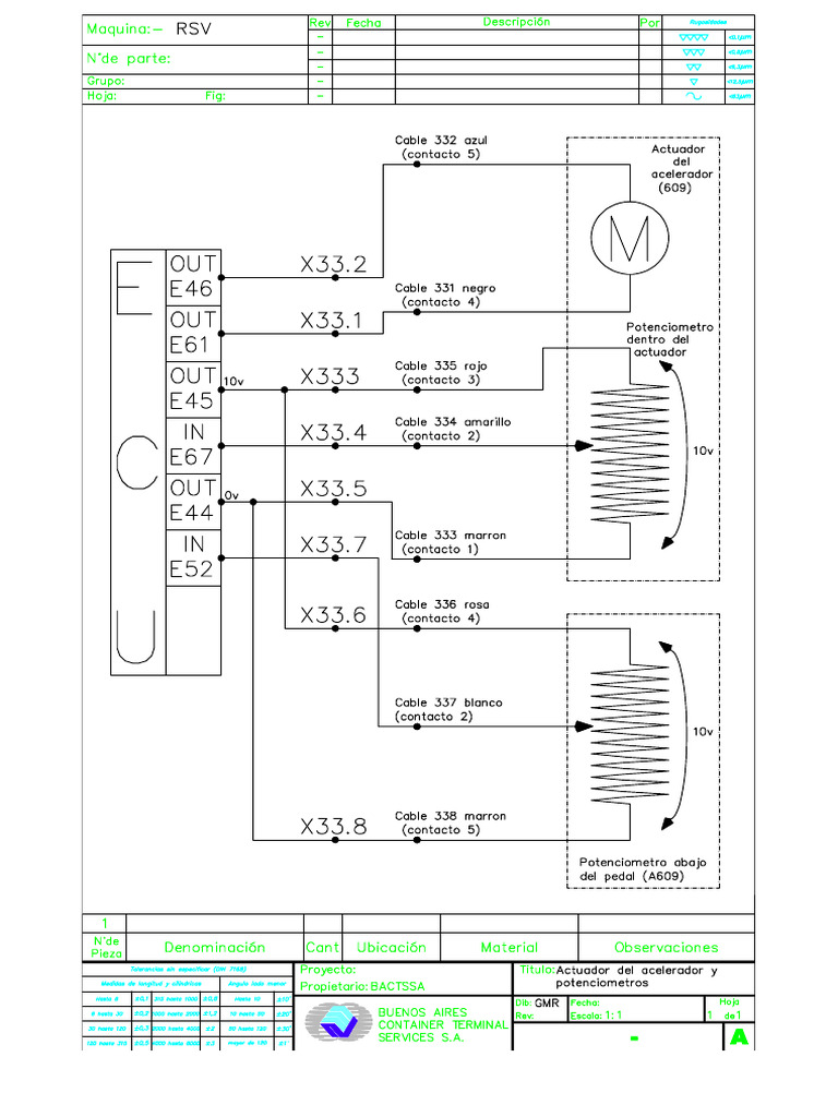 Actuador Del Acelerador y Pote Del Pedal-Model | PDF
