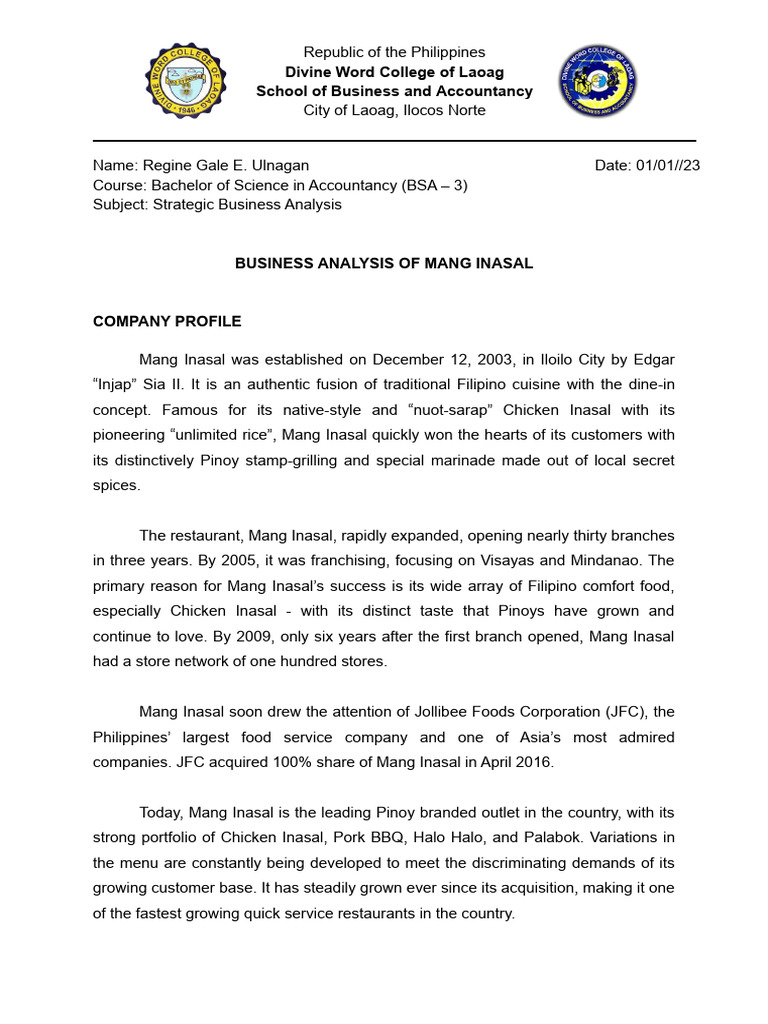 SBA - Business Analysis | PDF