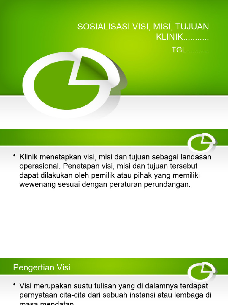 Materi Sosialisasi Visi, Misi, Dan Tujuan | PDF