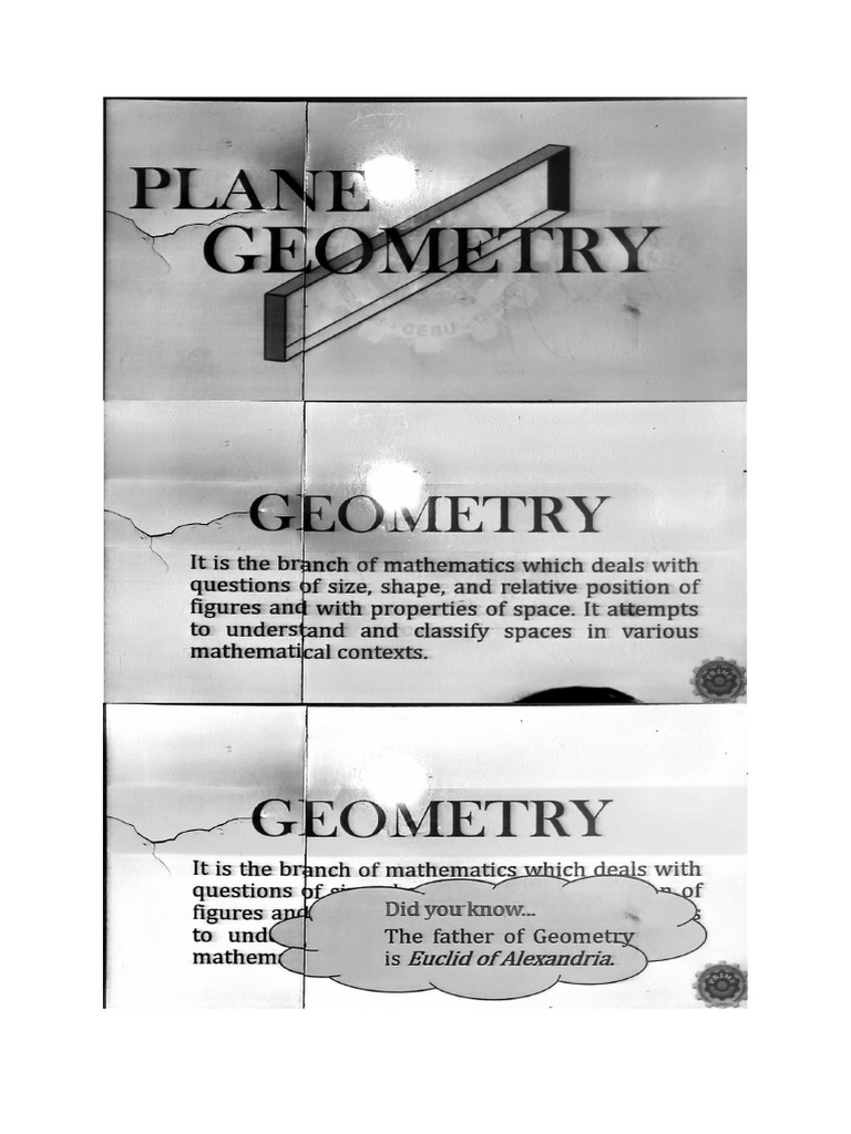 5 Plane and Solid Geometry Concepts Formulas and Sample Problems | PDF