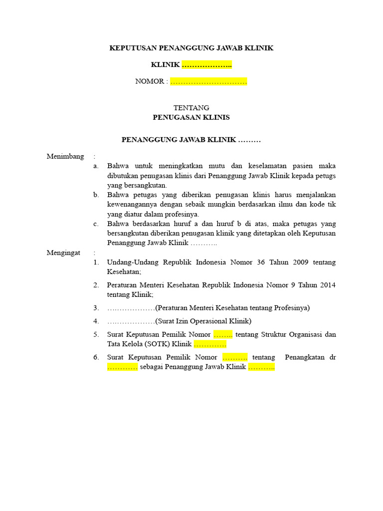 Contoh SPK Dan RKK | PDF