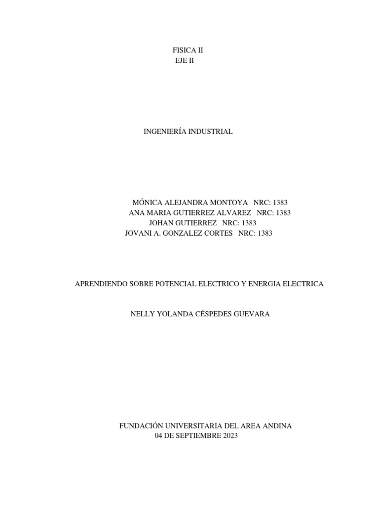 Fisica II Eje II | PDF | Ciencia y matemáticas