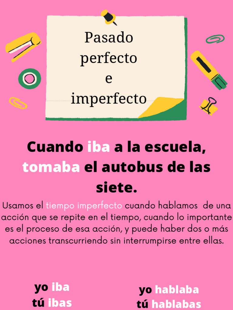 Pasado Perfecto e Imperfecto en Español | PDF