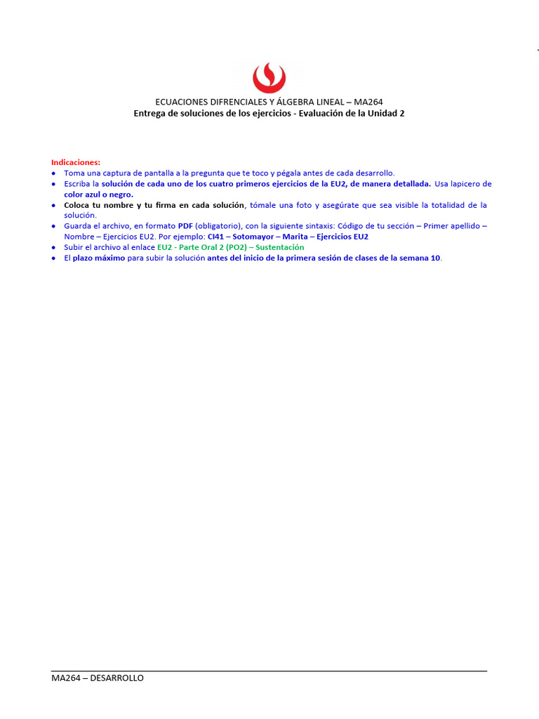 Soluciones Detalladas EU2 MA264 | PDF | Tecnología