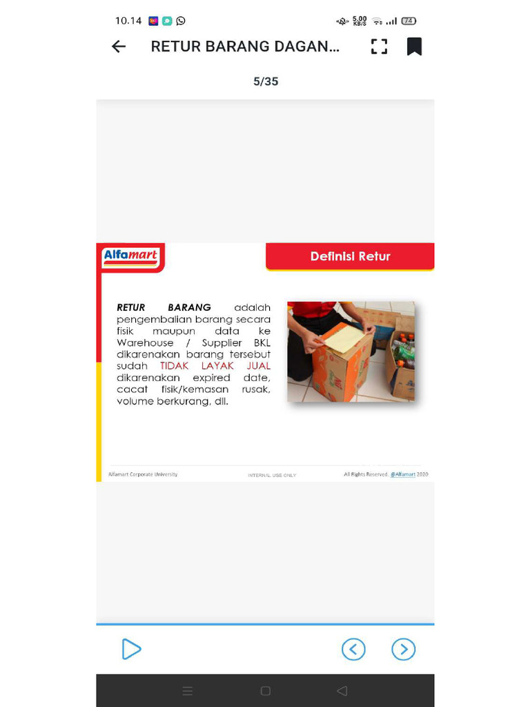 Retur Barang Dagangan | PDF