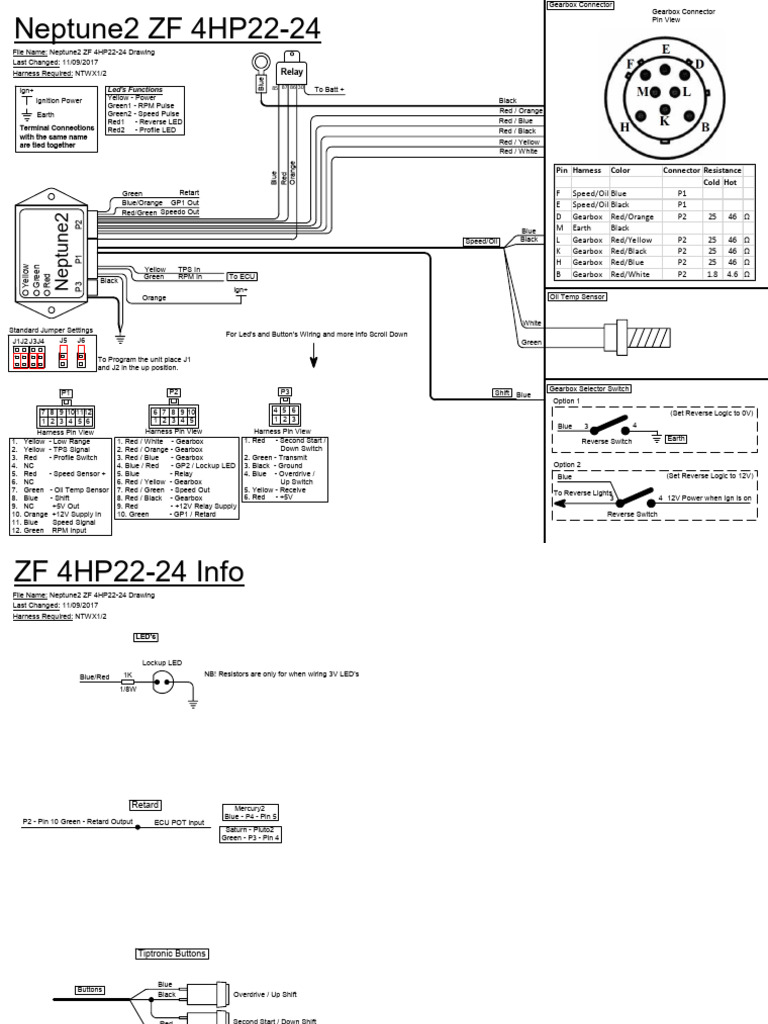 Neptune2 ZF 4HP22-24 Drawing | PDF