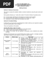 CSEC Eng A Mark Scheme January 2021 Qig 5 | PDF | Sentence (Linguistics ...