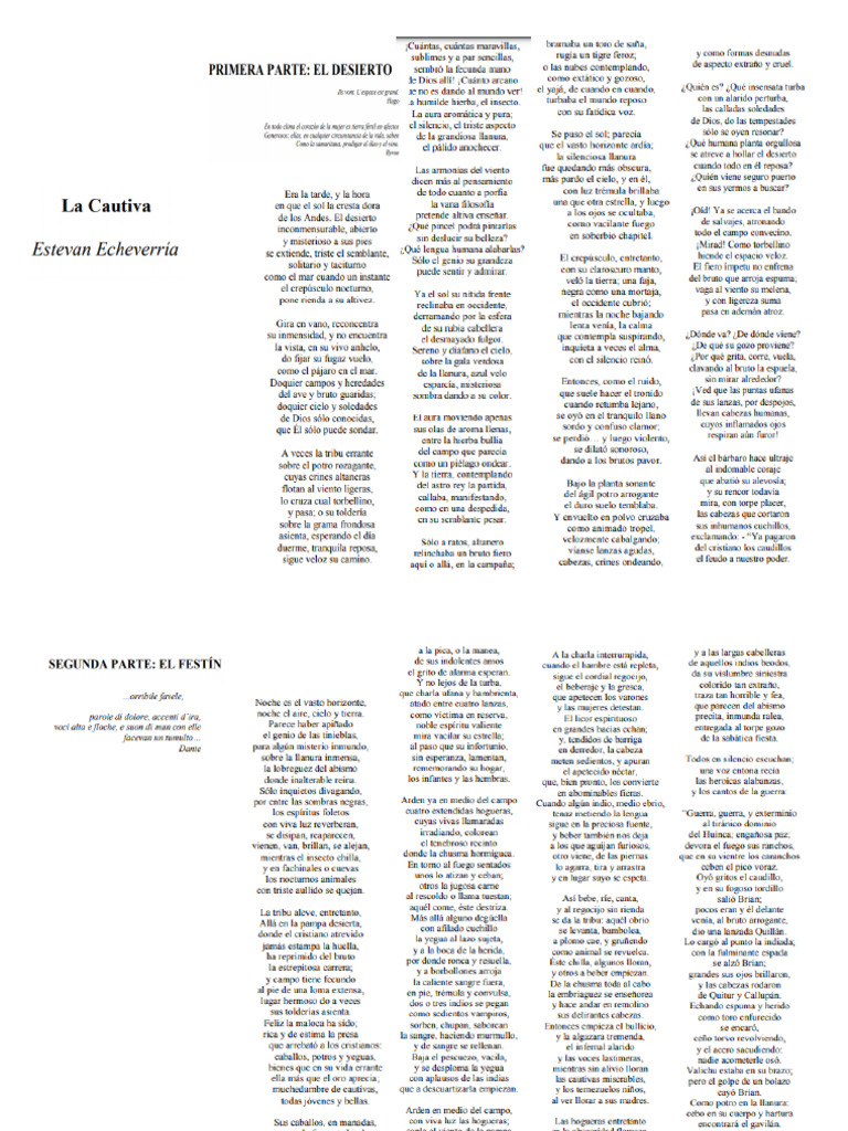 La Cautiva | PDF