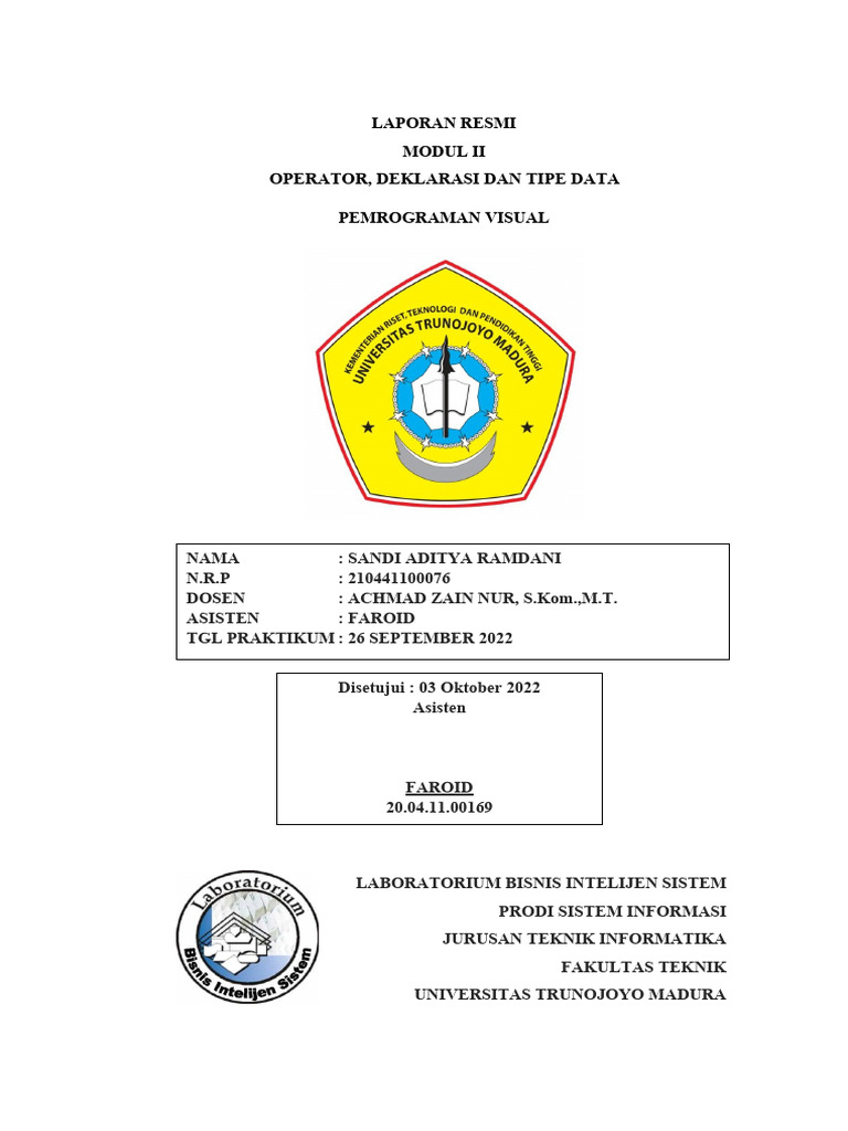 LAPRES2 - 210441100076 - Sandi Aditya Ramdani | PDF
