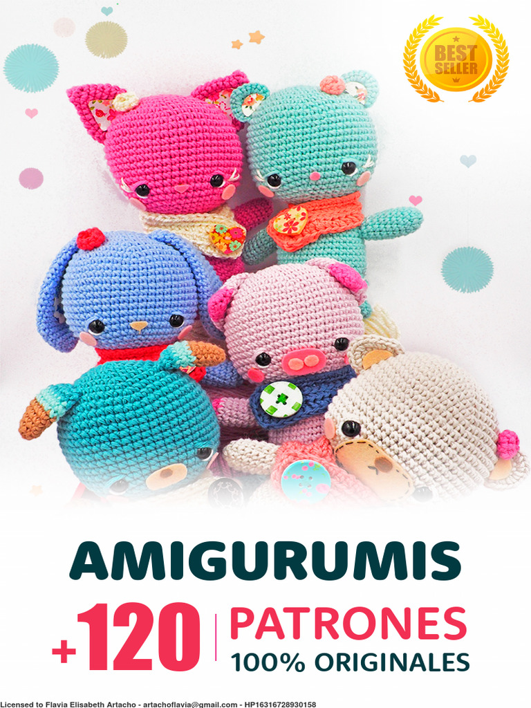 03 Colección Amigurumi 120 Patrones | PDF | Amigurumi | Color
