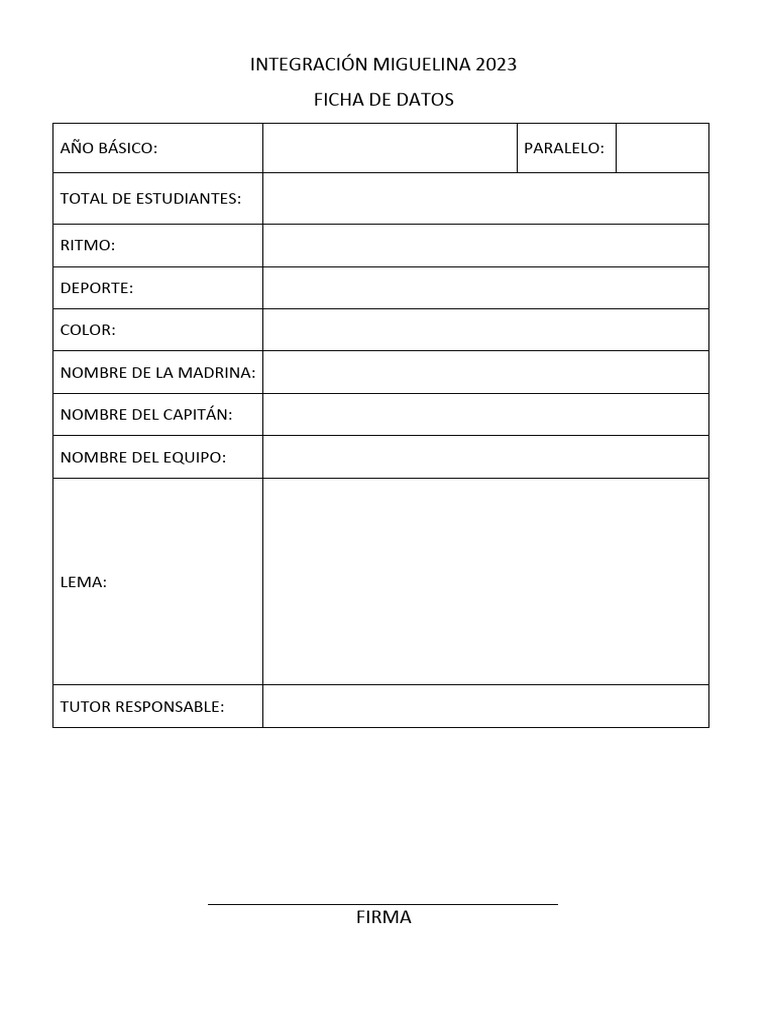 Ficha de Datos Olimpiadas | PDF