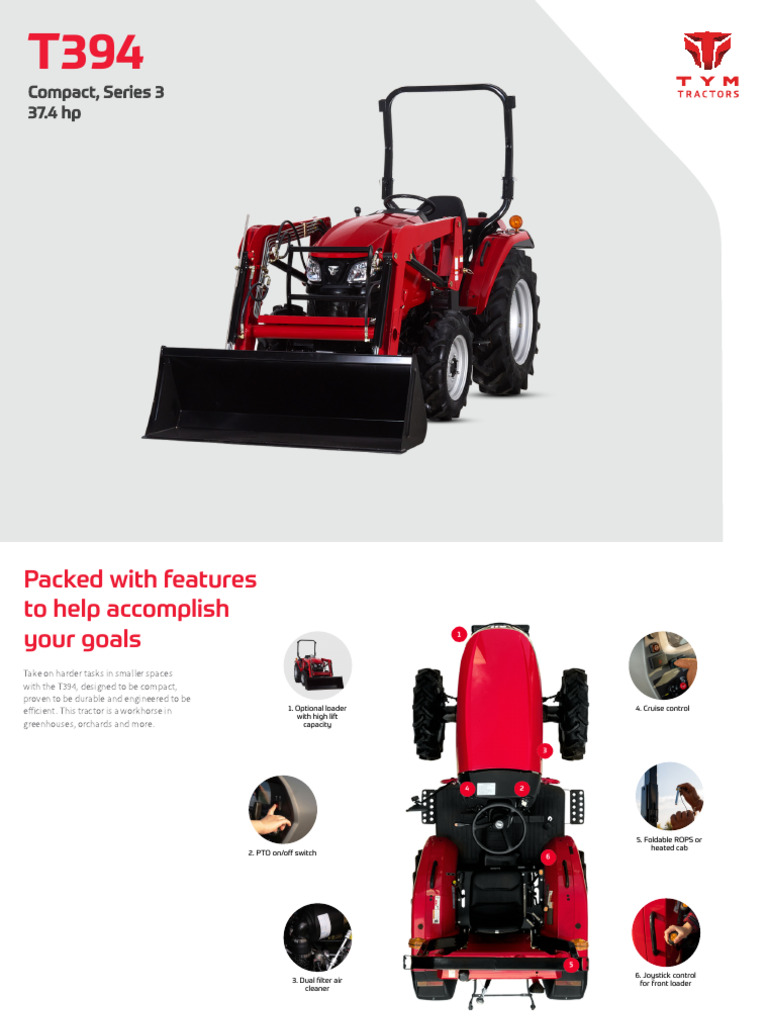 T394 TYM Tractor Brochure Lite Version - 28032022 | PDF