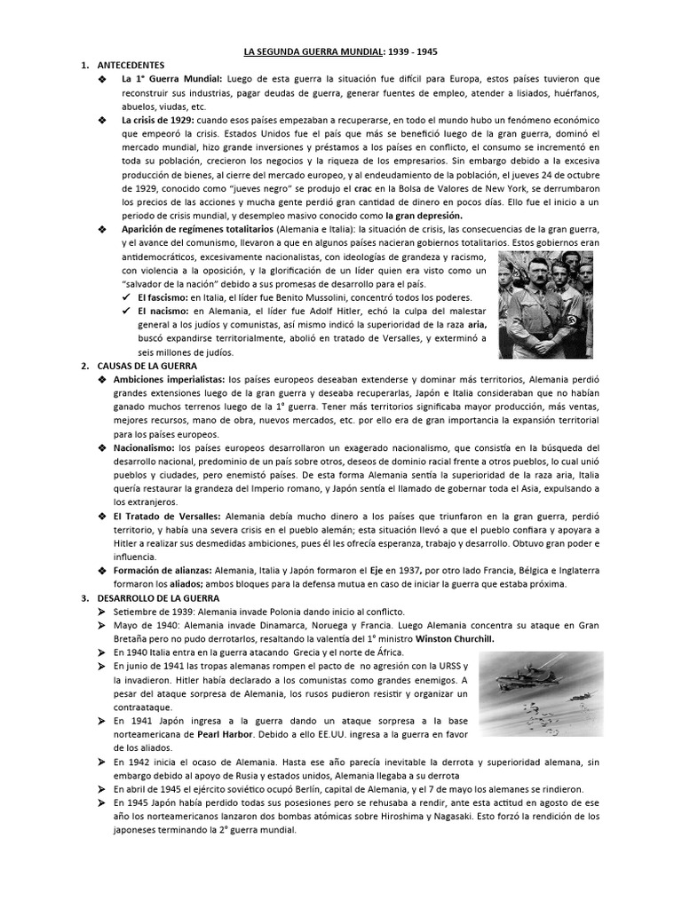 Sesión 02 La Segunda Guerra Mundial | PDF