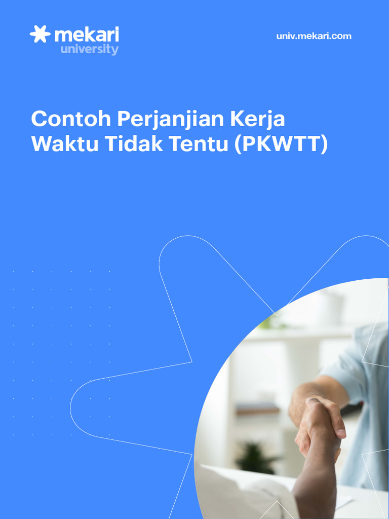 Contoh Perjanjian Kerja Waktu Tidak Tentu PKWTT | PDF