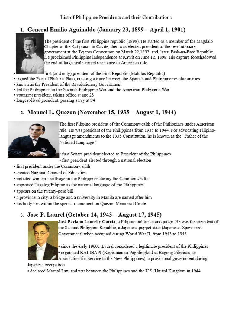 Philippine_Presidents_P1 | PDF