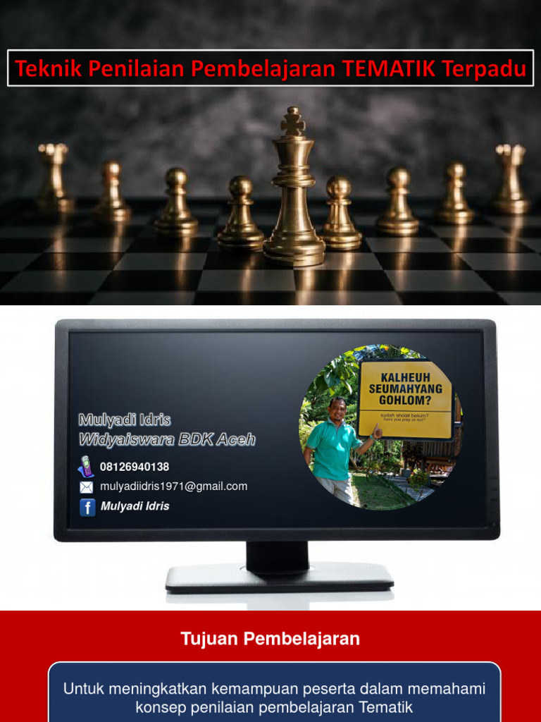 Teknik Penilaian Pembelajaran Tematik | PDF