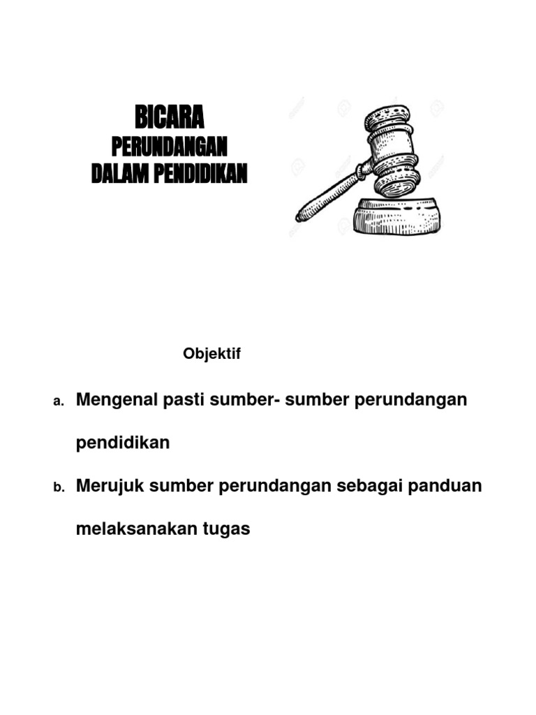 Bicara Ilmu Perundangan Dalam Pendidikan | PDF