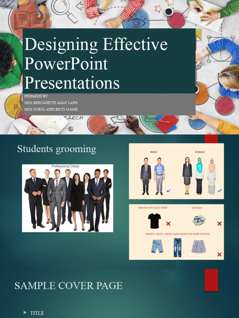 Presentation Academic Format Presentation Pdf