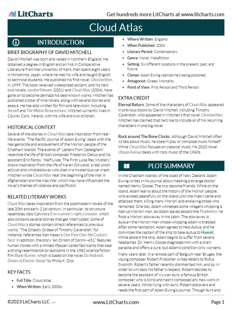 Cloud Atlas: Key Themes and Context | PDF | General Fiction
