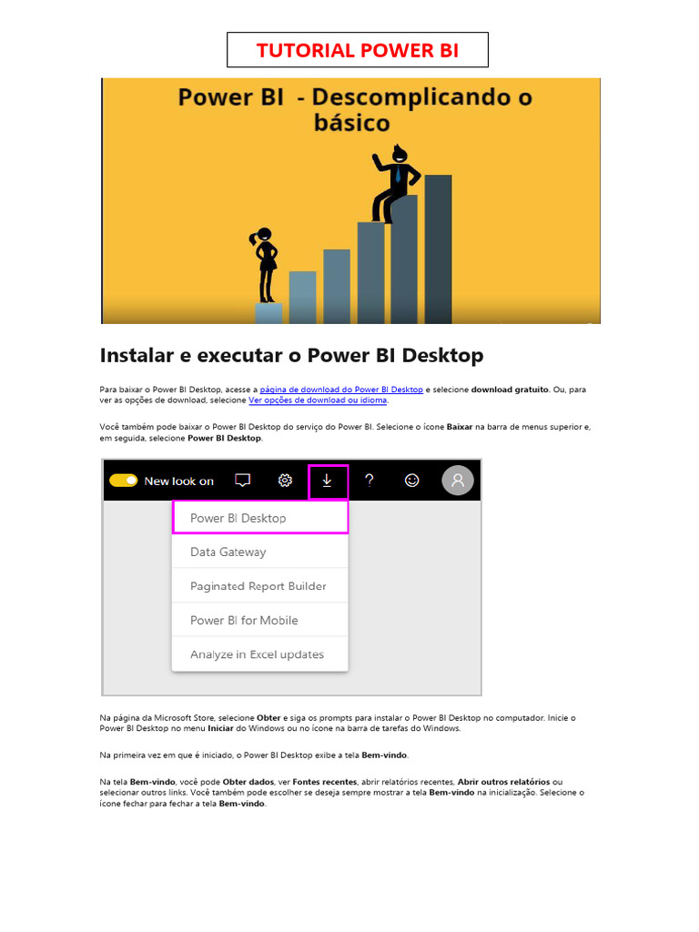 Instalar e Executar o Power BI Desktop | PDF