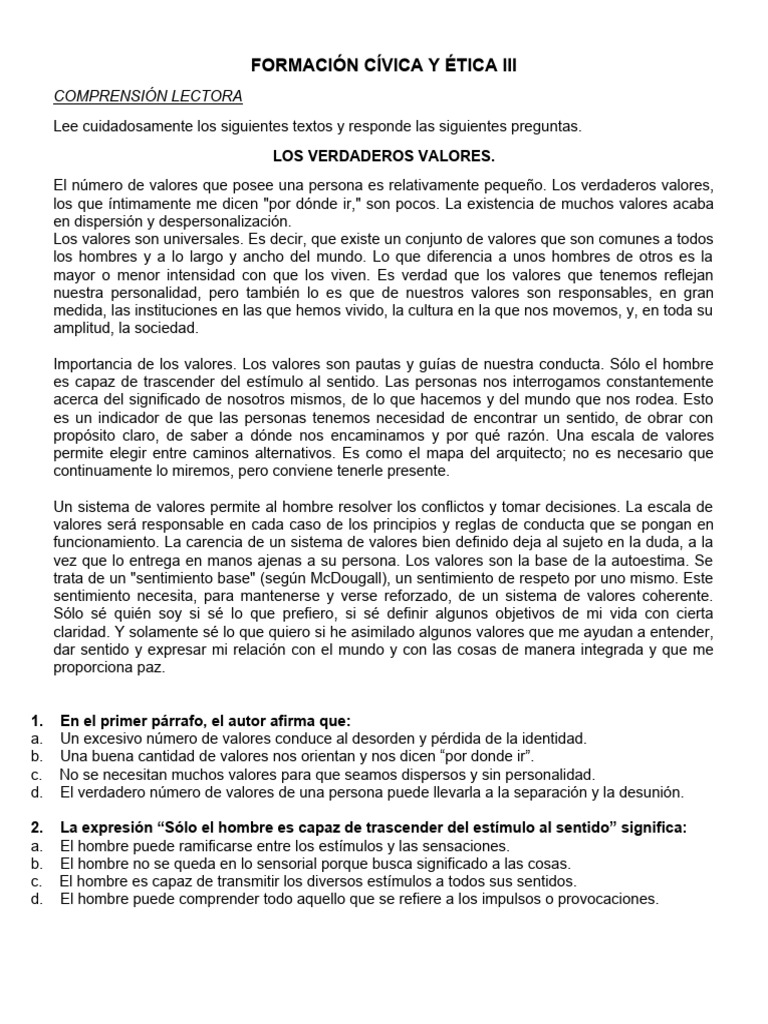 Comprensión Lectora 3er Grado | PDF Comprensión Lectora 3er Grado | PDF