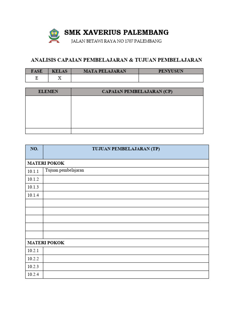 Analisis CP Dan TP | PDF
