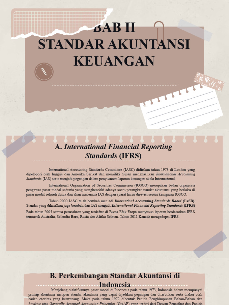 Standar Akuntansi Keuangan di Indonesia | PDF