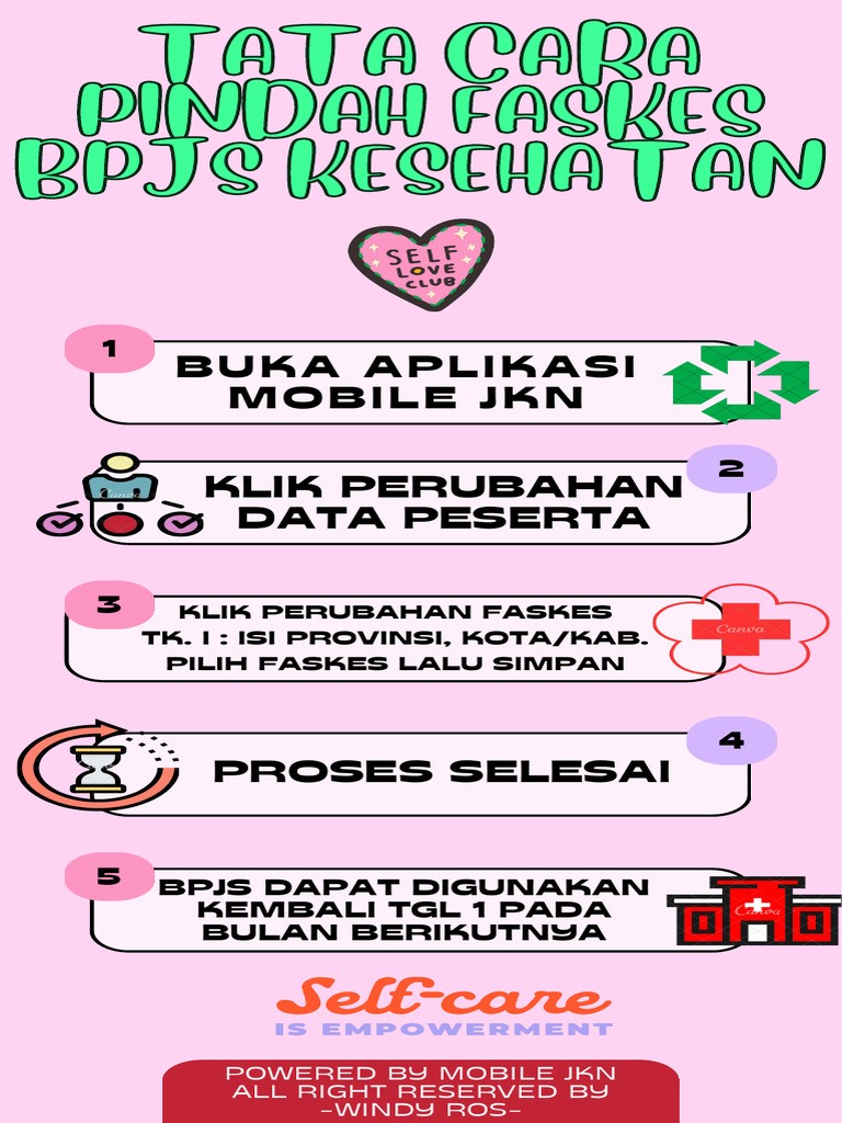 Poster - Step by Step Pindah Faskes BPJS | PDF