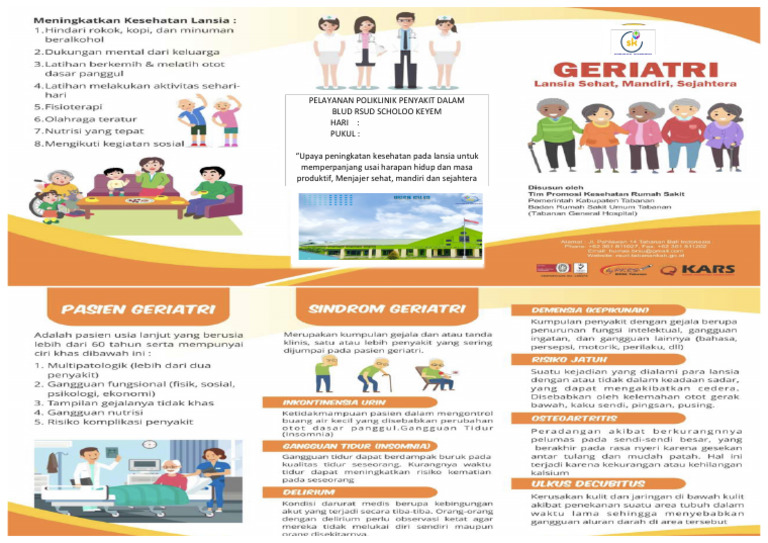 Leaflet Sindroma Geriatri | PDF