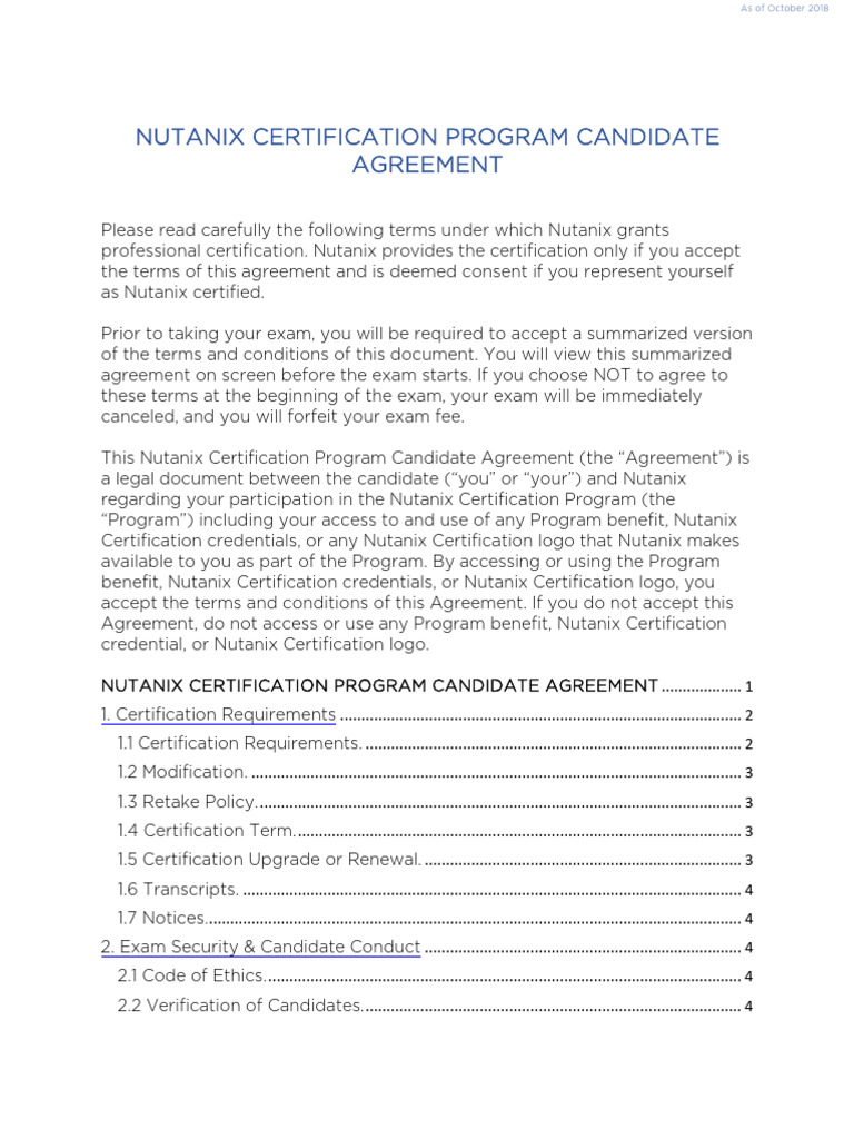 Nutanix Certification Agreement | PDF | Business