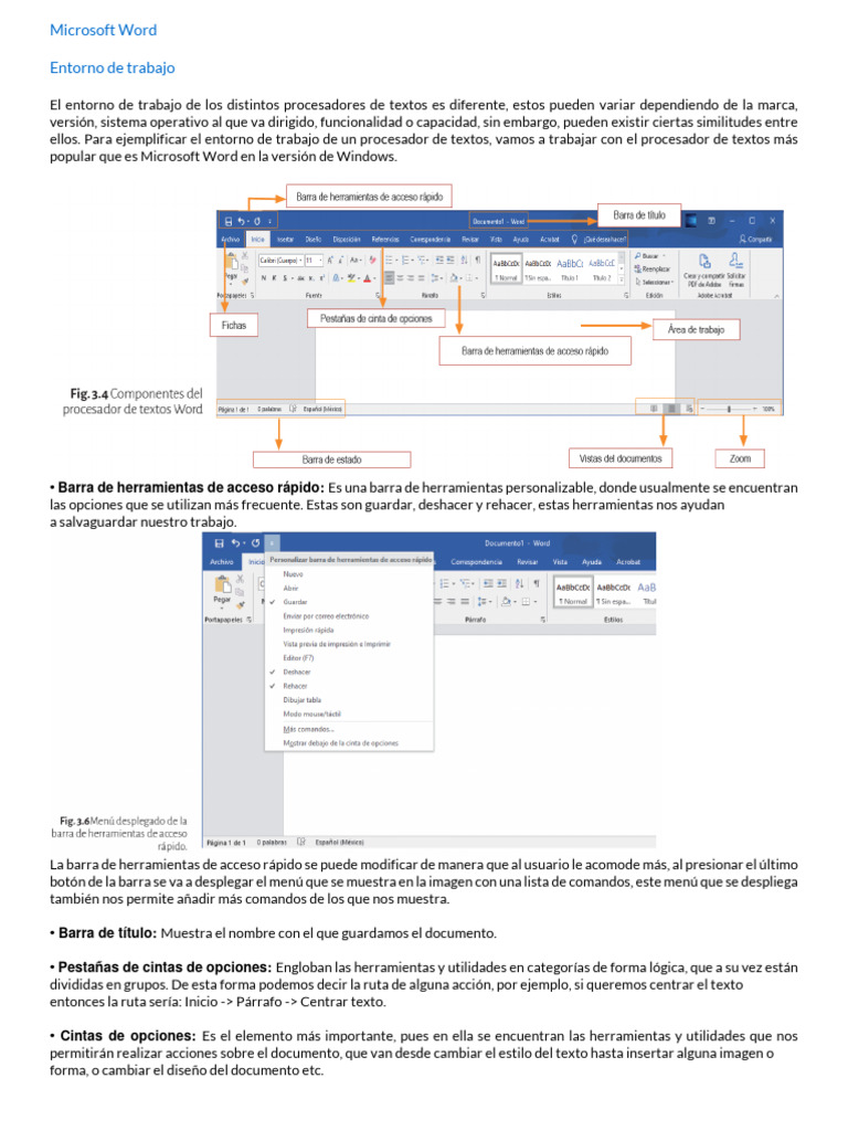 I. Entorno de Trabajo Microsoft Word | PDF | Microsoft Windows ... I. Entorno de Trabajo Microsoft Word | PDF | Microsoft Windows ...